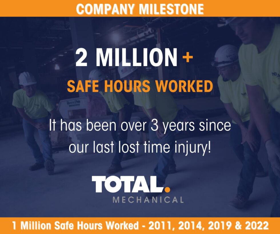 Today TOTAL achieved 2 Million Man Hours without a lost time injury! - TOTAL Mechanical